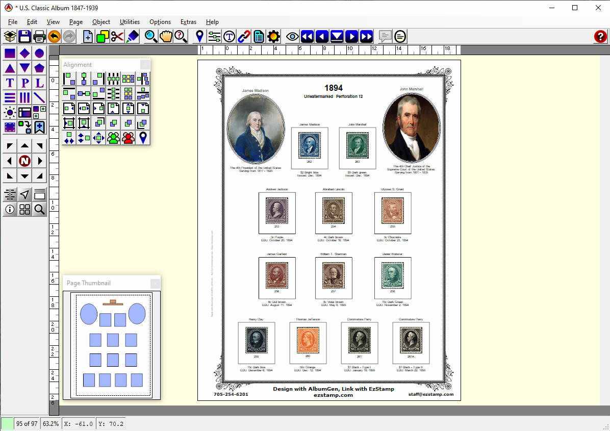 AlbumGen: #1 Stamp Album Page & Ehxibit Layout Program | eBay